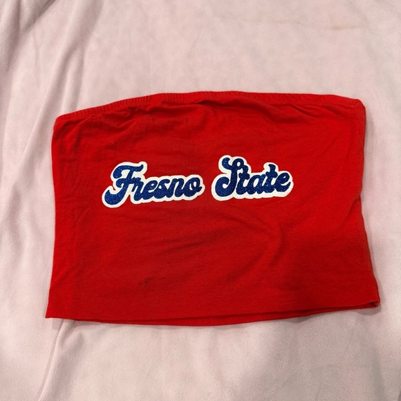 Active USA | Tops | Active Usa Fresno State Bright Red Top | Poshmark
